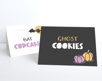 Halloween Tent Cards | Etsy