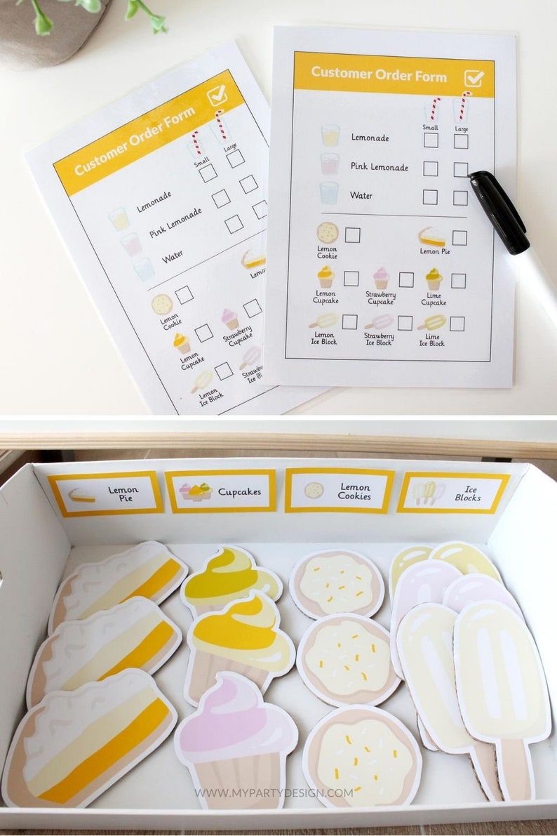 Lemonade Stand Dramatic Play Printables, Kids Summer Pretend Play ...