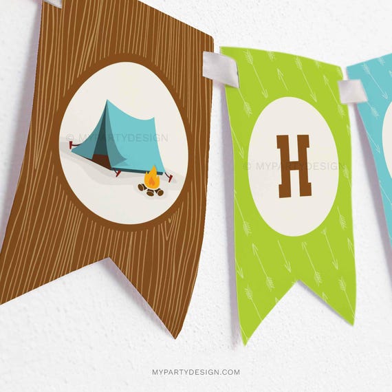 Imprimibles De Camping Para Cumpleaños