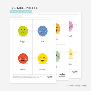 Printable Emotions Learning Bundle, Learn the Feelings, Emotional ...