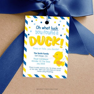 Cruise Ducks Tags, You Found a Duck Tag for Cruise Duck Hiding Game ...