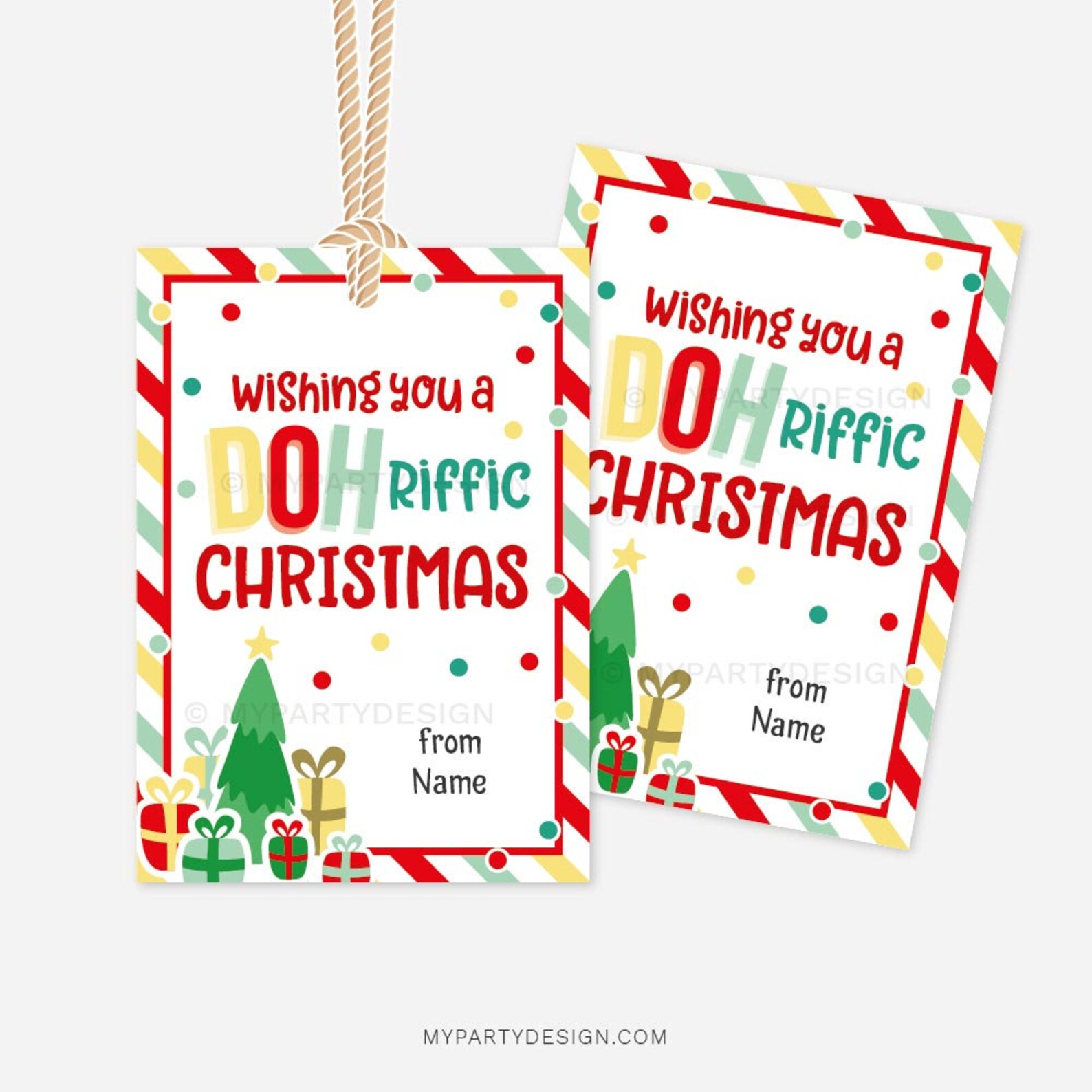 Christmas Play Dough Gift Tags, Dohriffic Labels, Kids Holiday Favors ...