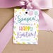 Easter Popping With Fun Tag, Happy Easter Favor Gift Tags, Pop Fidget ...