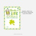 Thanks a Latte St Patrick's Day Gift Card Holder, Printable Teacher ...