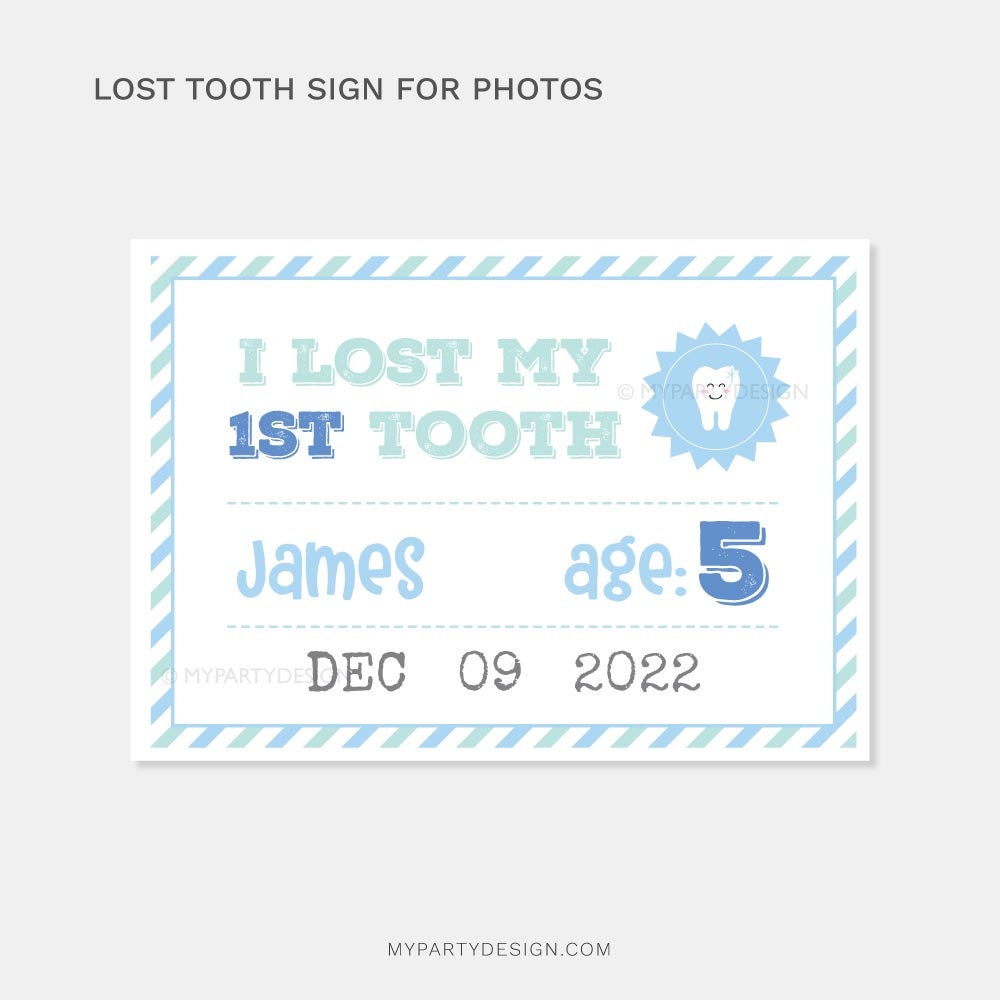 Tooth Fairy Kit - Letter, Receipt, Envelope, Lost Teeth Certificate ...