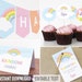 Rainbow Birthday Decorations, Pastel Rainbow Party Kit, Rainbow Party ...