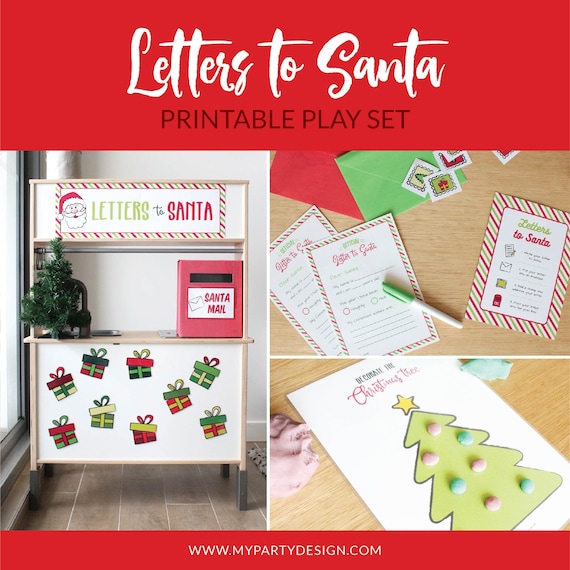 Christmas Dramatic Play Kit, Letters to Santa Workshop Role play ...
