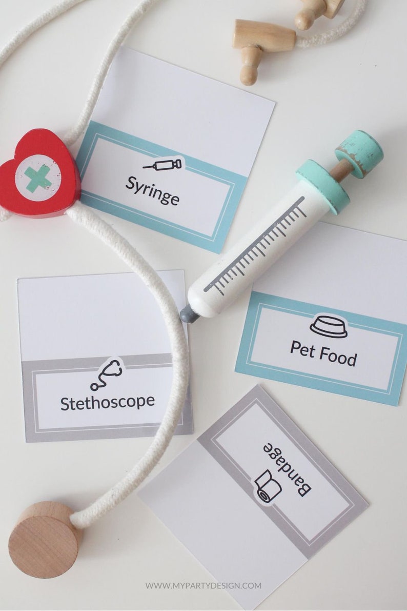 Vet Dramatic Play Printables, Veterinarian Clinic Animal Hospital ...