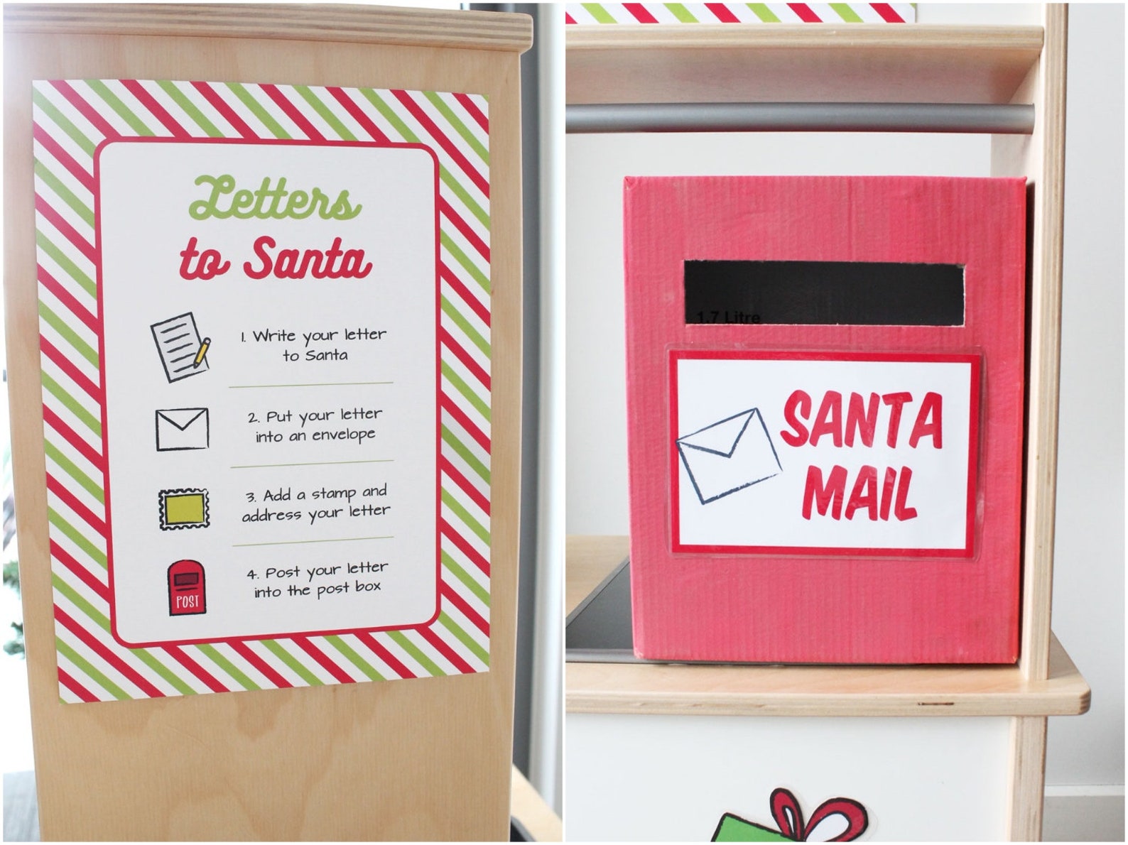 Christmas Dramatic Play Kit Letters to Santa Workshop Role - Etsy