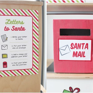 Christmas Dramatic Play Kit, Letters to Santa Workshop Role Play ...