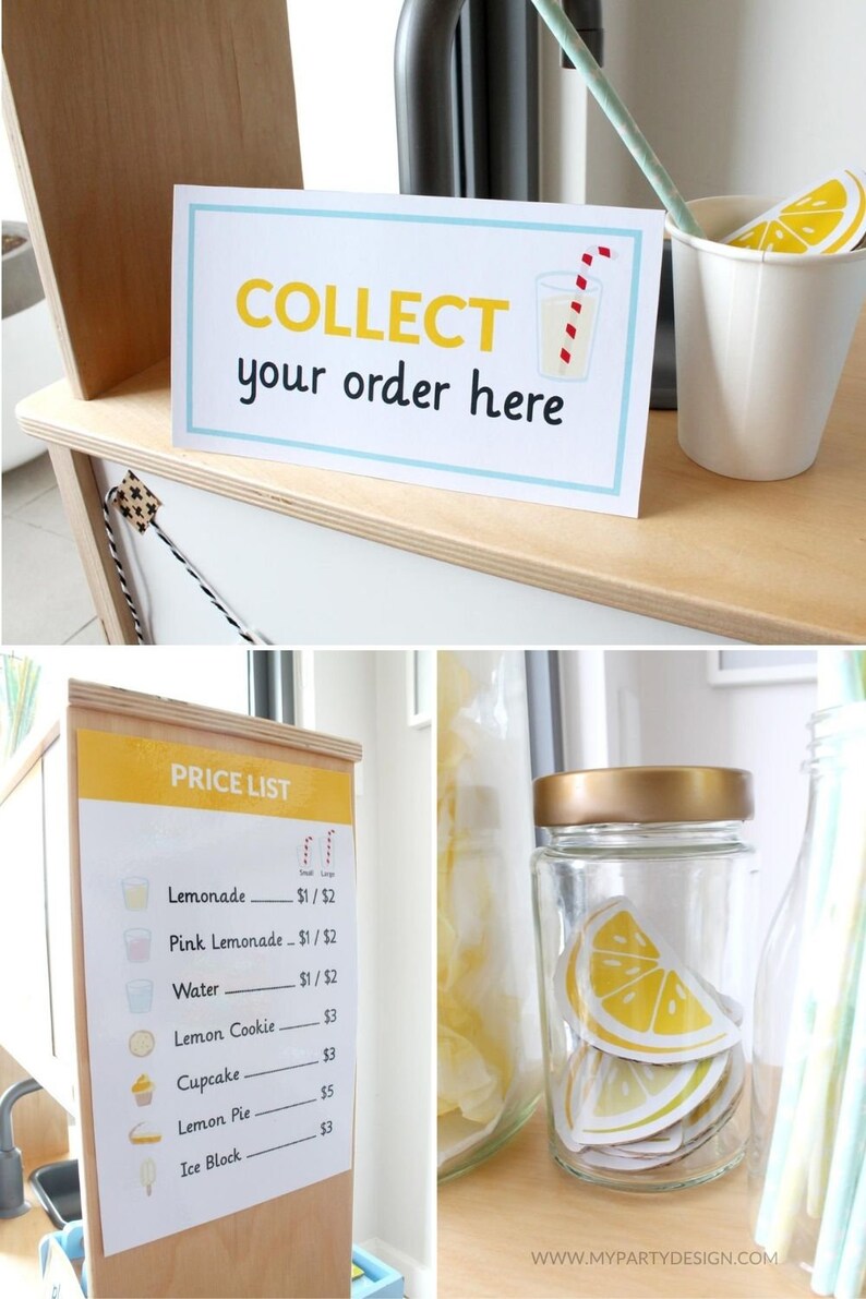 Lemonade Stand Dramatic Play Printables, Kids Summer Pretend Play ...
