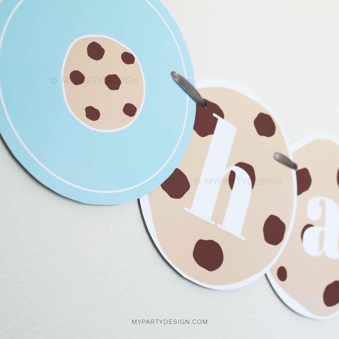 Milk and Cookies Birthday Banner, Cookies and Milk Party Decorations ...