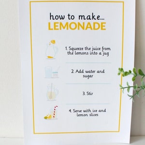 Lemonade Stand Dramatic Play Printables, Kids Summer Pretend Play ...