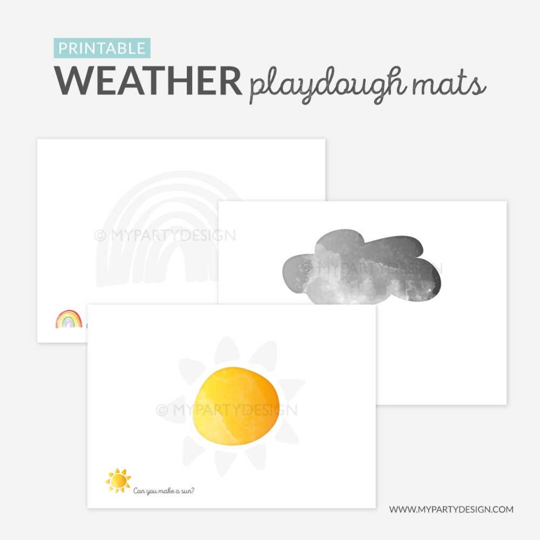 Playdough Mats, Weather Learning Printables, Play Dough, Toddler ...
