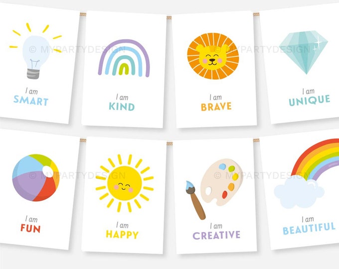 Growth Mindset Flashcards: Teen Girl Affirmation Cards (PDF Download ...