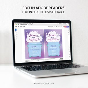 Magic Potion Birthday Invitation, Enchanted Lab, Magical Wizard Witches ...