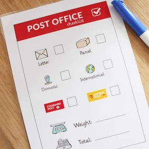 Post Office Dramatic Play Printables, Mailman Pretend Play, Posting ...