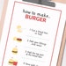 Burger Shop Dramatic Play Printables, Kids Pretend Play, Hamburger ...