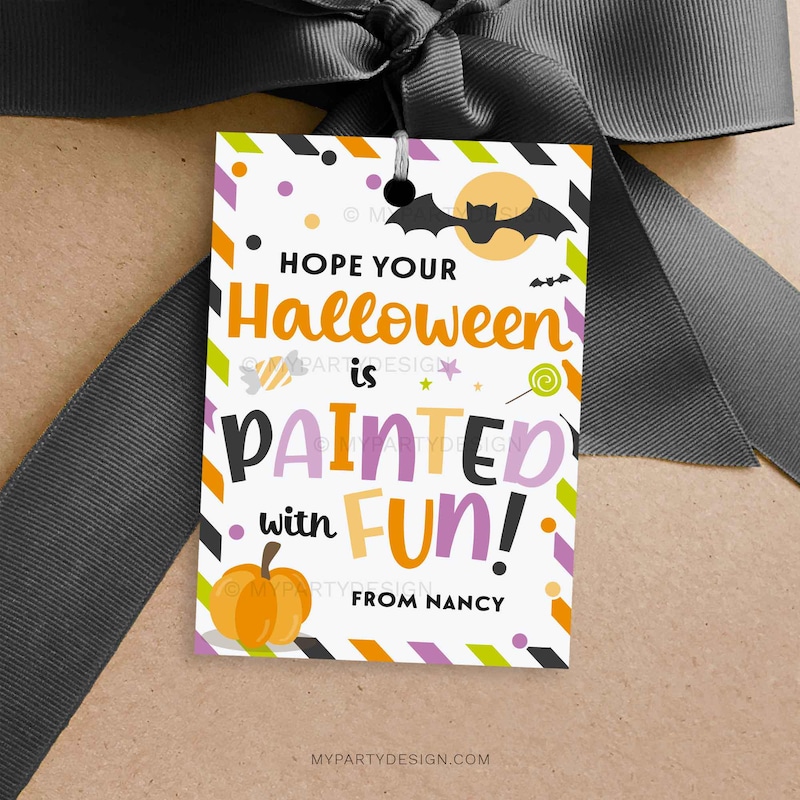 Halloween Painted Paper Bags - Etsy