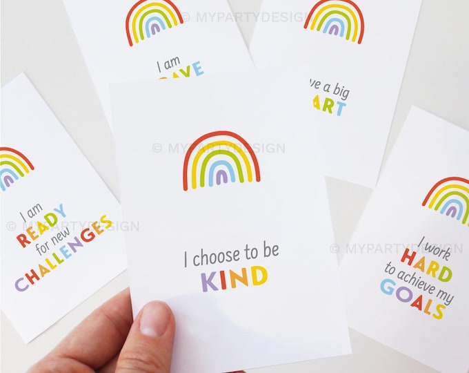 Growth Mindset Flashcards: Teen Girl Affirmation Cards (PDF Download ...