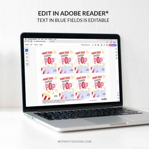 Make That Routine Pop Popcorn Tag, Popcorn Encouragement Gift for Cheer ...