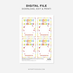 Play Dough Valentines for Kids, Valentines's Day Card for Class Gifts ...