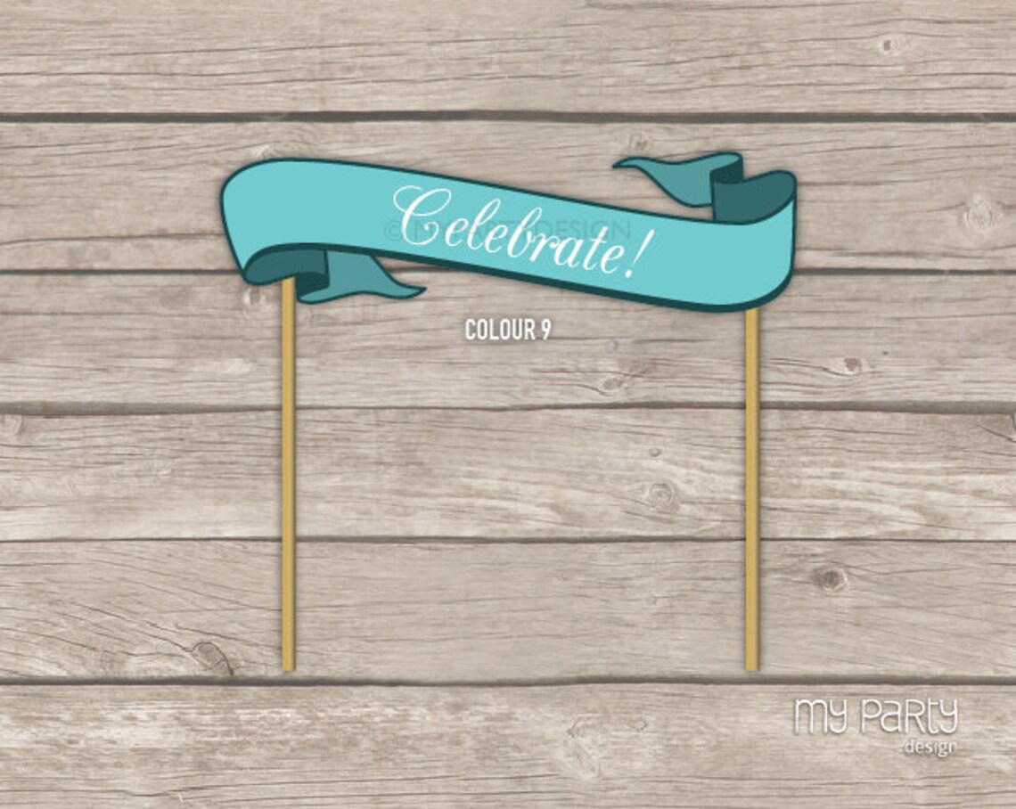 PRINTABLE Cake Topper Birthday Cake Banner Mini Bunting - Etsy