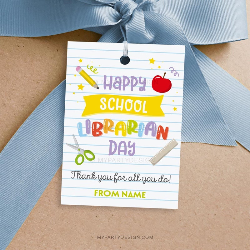 Librarian Card - Etsy