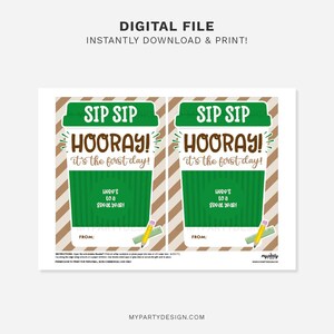 Back to School Coffee Gift Card Holder for Teachers, Sip Hooray First ...