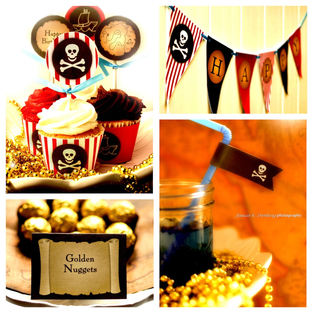 Pirate Birthday Decorations, Party Pack, Pirate Party Kit, Party ...