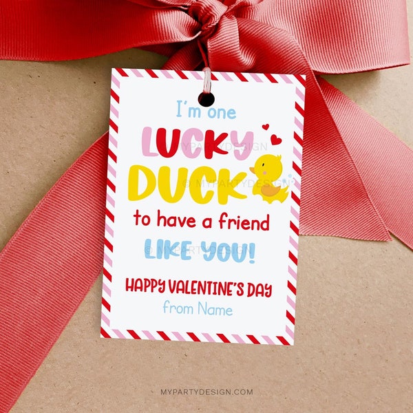Printable Rubber Duck Valentines - Etsy