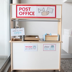 Post Office Dramatic Play Printables, Mailman Pretend Play, Posting ...