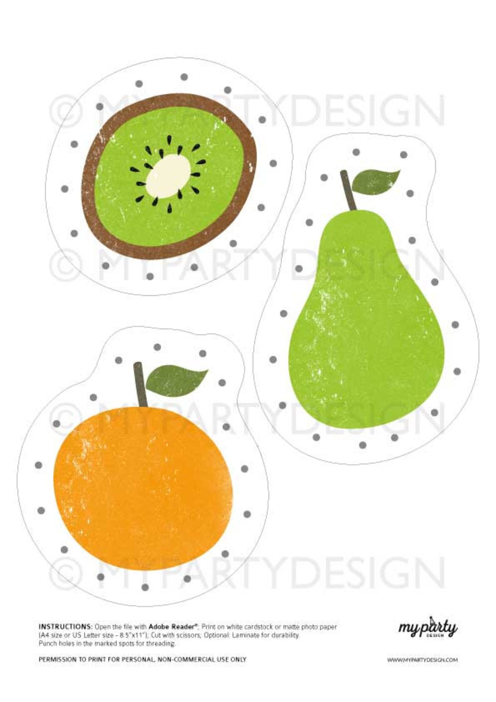 Printable Fruit Lacing Cards Threading Cards Learn the | Etsy