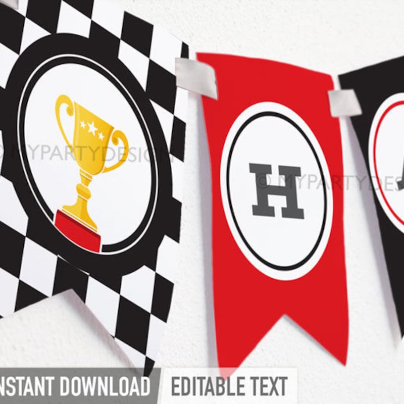 Racing Banner - Etsy