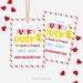 Rubber Duck Valentine's Day Tag, Pink Kids Valentine Cards for ...
