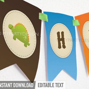 Dinosaur Birthday Banner, Dinosaur Party Decorations, Dino Party ...