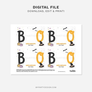 Halloween Playdough Gift Tag, Class Gift Label, Non-candy Halloween ...