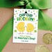 St Patricks Chip Hooray Chips Gift Tag, St Patrick's Day Label for ...