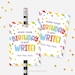 Pencil Happy Birthday Gift Tag, Just Write Birthday Class Gift Label ...