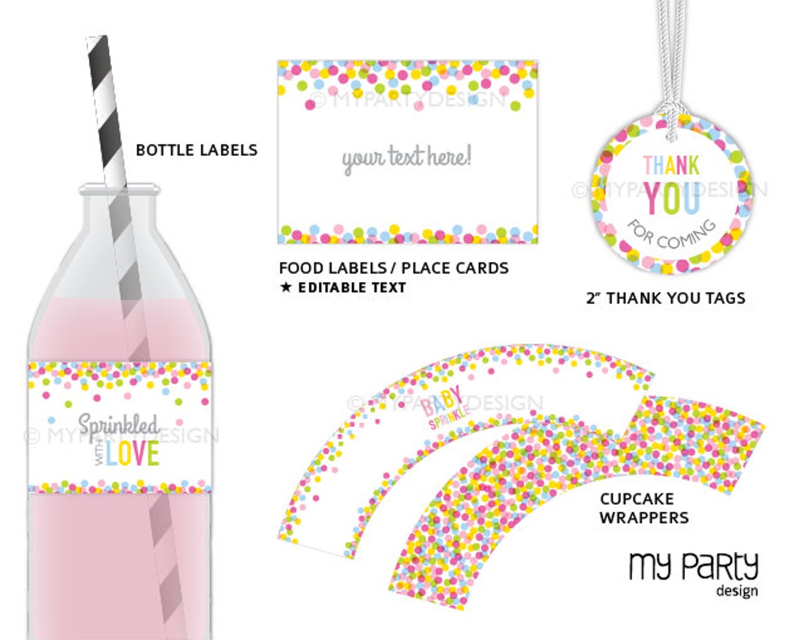 Baby Sprinkle Decorations Sprinkle Party Pack Baby Shower - Etsy