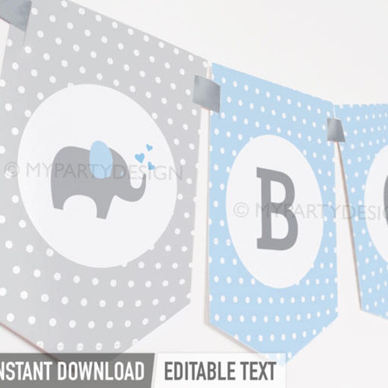 Elephant Banner - Etsy
