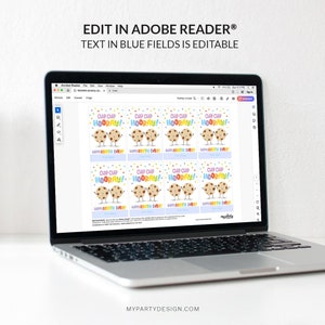 Chip Chip Hooray Happy 100th Day Tag, 100 Days of of School Cookie Gift ...