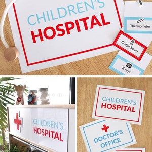 Doctor Dramatic Play Set, Hospital or Doctor's Practice Pretend Play ...