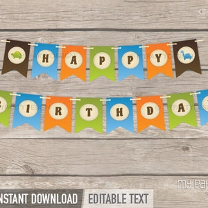 Dinosaur Birthday Banner, Dinosaur Party Decorations, Dino Party ...