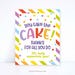 You Take the Cake Sign, Cupcake Thank You Gift Print for Staff ...