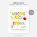 Welcome Back to School Sign, First Day of School Print for Students ...