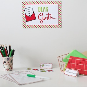 Christmas Dramatic Play Kit, Letters to Santa Workshop Role Play ...