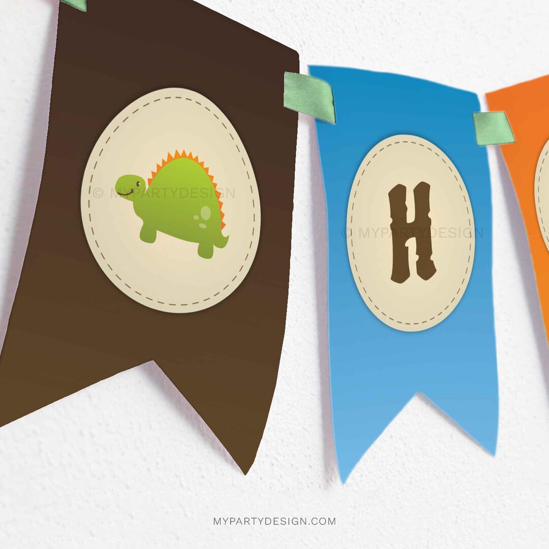 Dinosaur Birthday Banner, Dinosaur Party Decorations, Dino Party ...