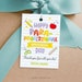 Poppin by to Say Thank You Gift Tag, Popcorn Label for Staff or Teacher ...