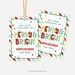 Merry and Bright Christmas Gift Tags, Christmas Labels, Pta Pto Teacher ...